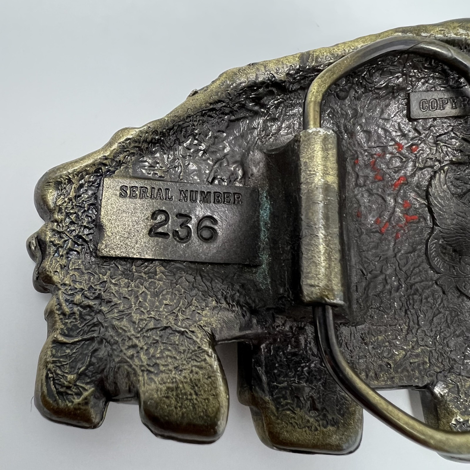 The Great American Buckle Co. 1980 Brass Logging Truck Belt Buckle ...