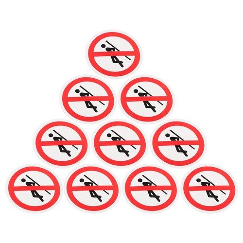 10 Pcs Equipment Operating Status Identification Sign Caution Sticker ...