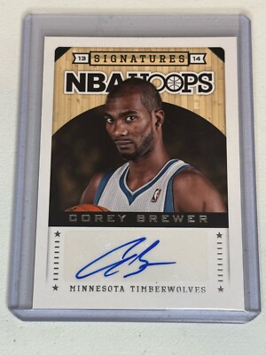 2013-14 NBA Hoops Signatures Corey Brewer #155 Auto | eBay