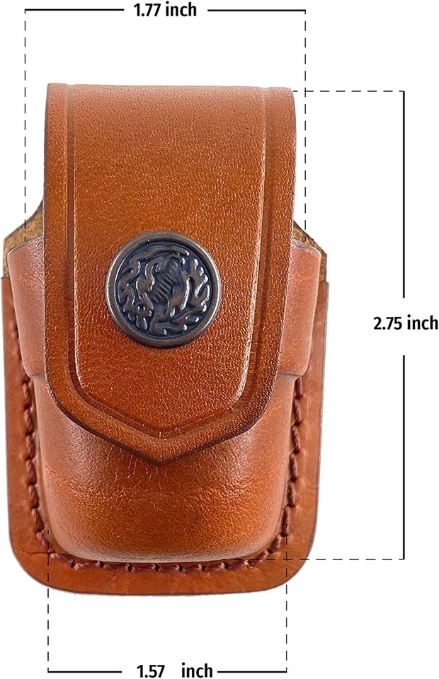 Genuine Leather Speedloader Carrier with Belt Clip for .38/.357/.44 ...