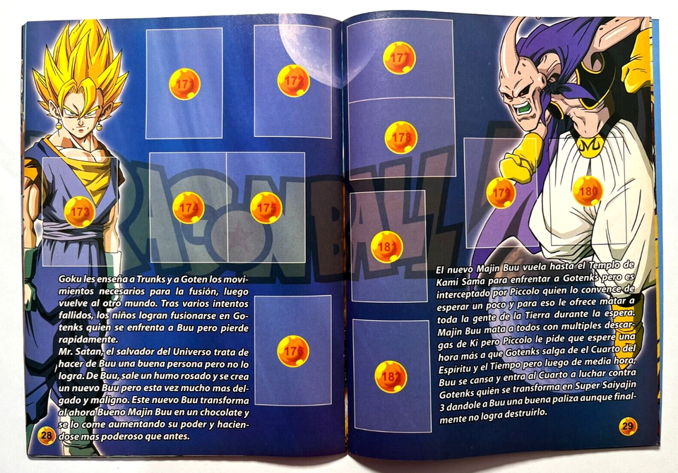 2010 DRAGON BALL Z Album + Full Set 200/200 Argentina Goku Gohan ...