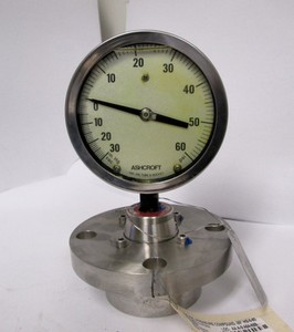 Ashcroft Gauge 30-0-60 AISI 316 Tube and Socket With Ashcroft 316L ...