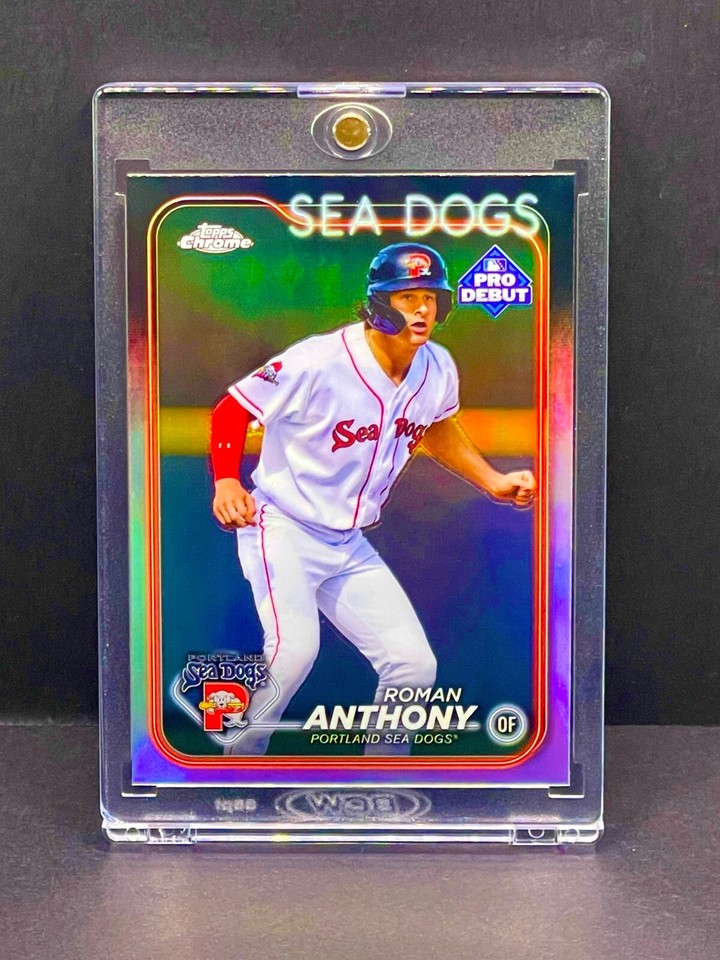 Roman Anthony RARE ROOKIE REFRACTOR TOPPS CHROME INVESTMENT CARD SSP ...