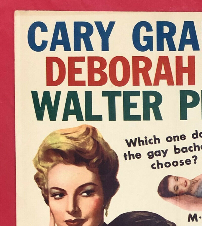 DREAM WIFE WINDOW CARD MOVIE POSTER 1953 CARY GRANT DEBORAH KERR WALTER ...