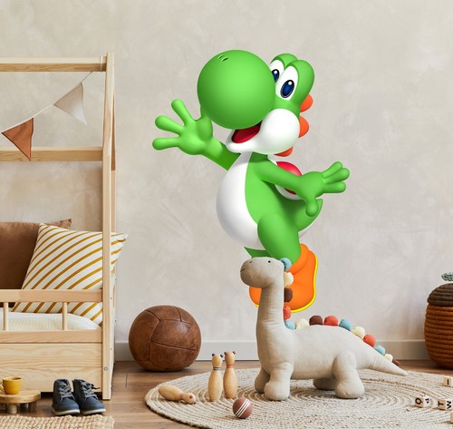 Yoshi Super Mario Bros Wall Decal Removable Sticker Kids Home Decor Art ...