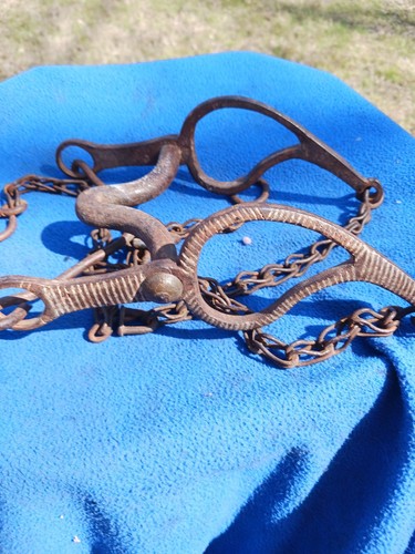 VINTAGE STEEL INLAYED COWBOY WESTERN HORSE BIT | eBay