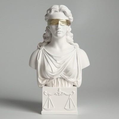 Lady Justice Bust Statue, Scales of Justice Goddess Bust Greek Roman ...