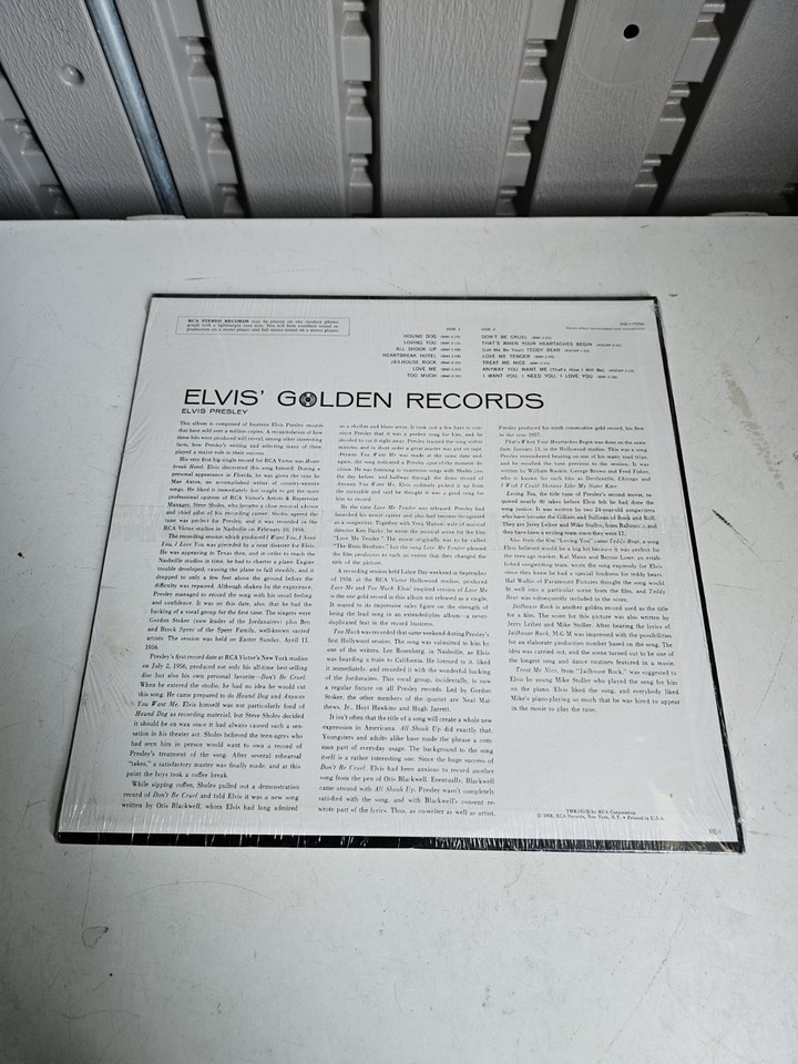 ELVIS PRESLEY ELVIS' GOLDEN RECORDS AQL1-1707 RCA Rare Re-issue | eBay