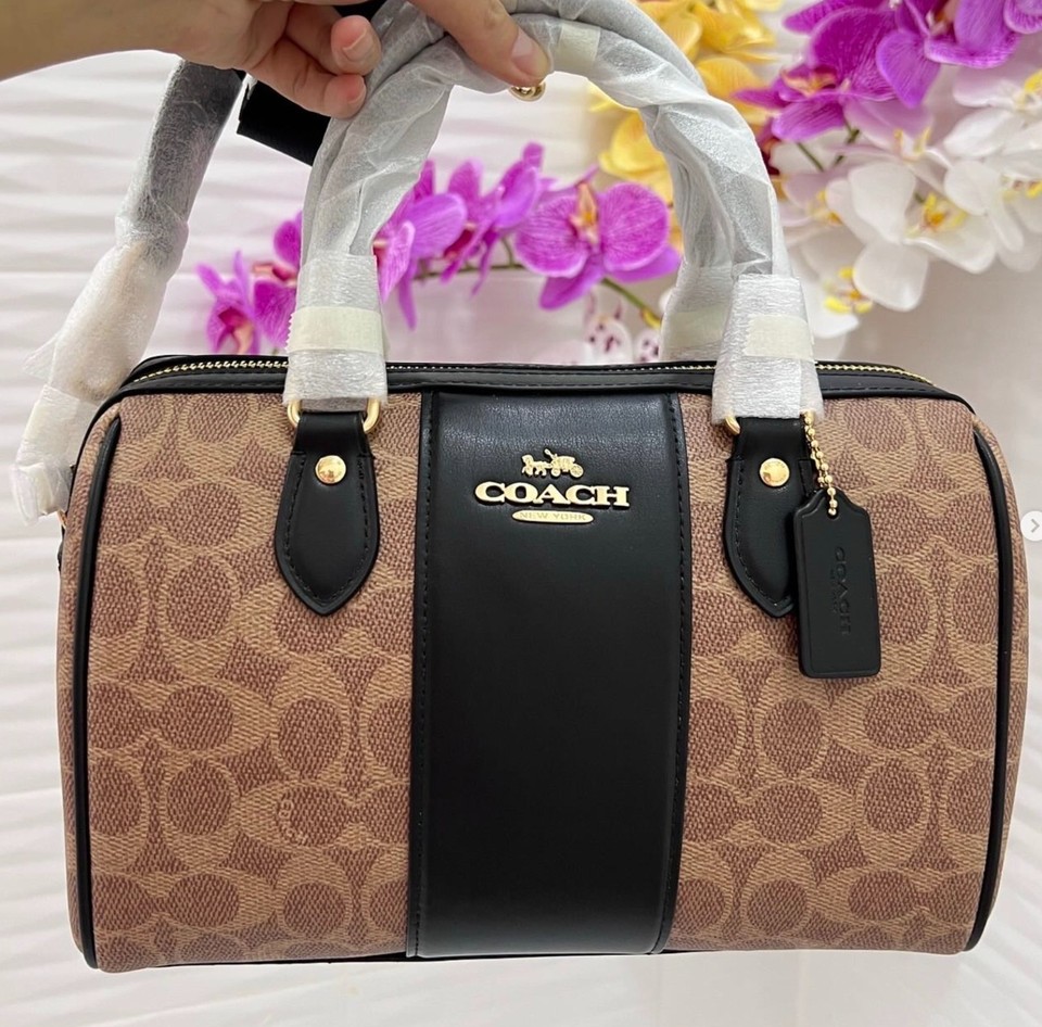 NWT Coach Rowan Satchel In Signature Canvas CV961/CV962/cw376 (Regular ...