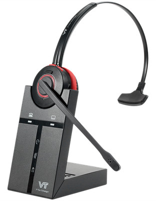 VT 9400 Ein-Ohr DECT Headset & EHS-Adapter DHSG konform & USB via PC ...