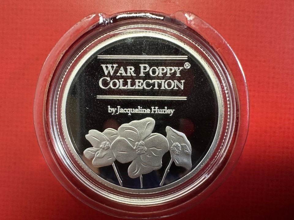 Solomon Islands, 2020 50c Coin Set & 7.5g .999 Silver Medal (War Poppy ...
