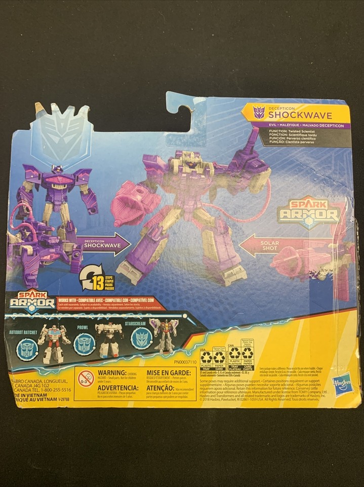 Transformers Cyberverse Shockwave Figure Spark Armor 2019 MOC Hasbro | eBay