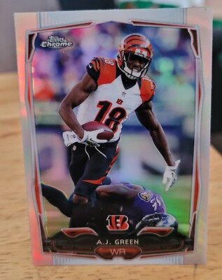 2014 Topps Chrome Refractor AJ A.J. GREEN CINCINNATI BENGALS | eBay