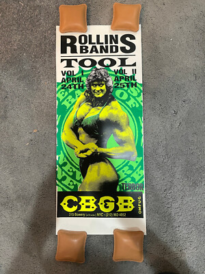 Tool POSTER Rollins Band 1992 CBGB New York Silkscreen Rare Early Tool ...