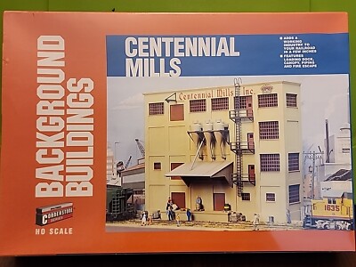 HO BUILDING KIT-WALTHERS CORNERSTONE-CENTENNIAL MILLS BACKGROUND BUILDING | eBay