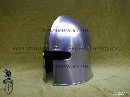 Neu Vintage 18GA Sca Larp Mittelalterlich Barbuta Helm / Groß ...