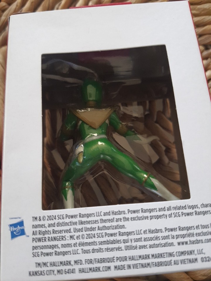 Hallmark Green Power Ranger Tommy Oliver Christmas Ornament New 2024 | eBay