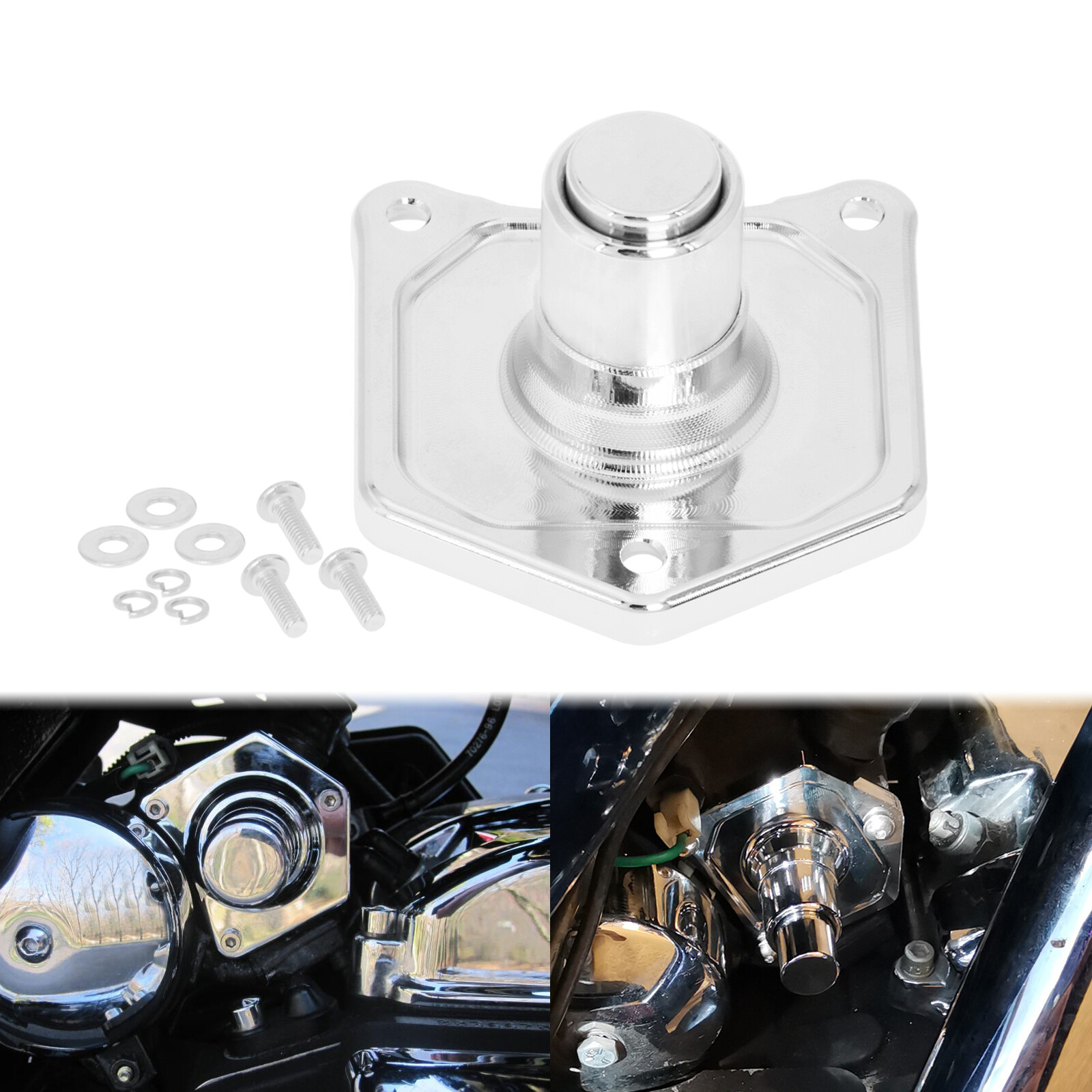 CNC Solenoid Cover Starter Push Button For Harley 1991-2017 Electra ...