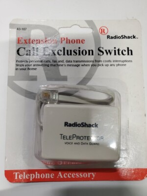 Radio Shack Teleprotector Call Exclusion Switch | eBay