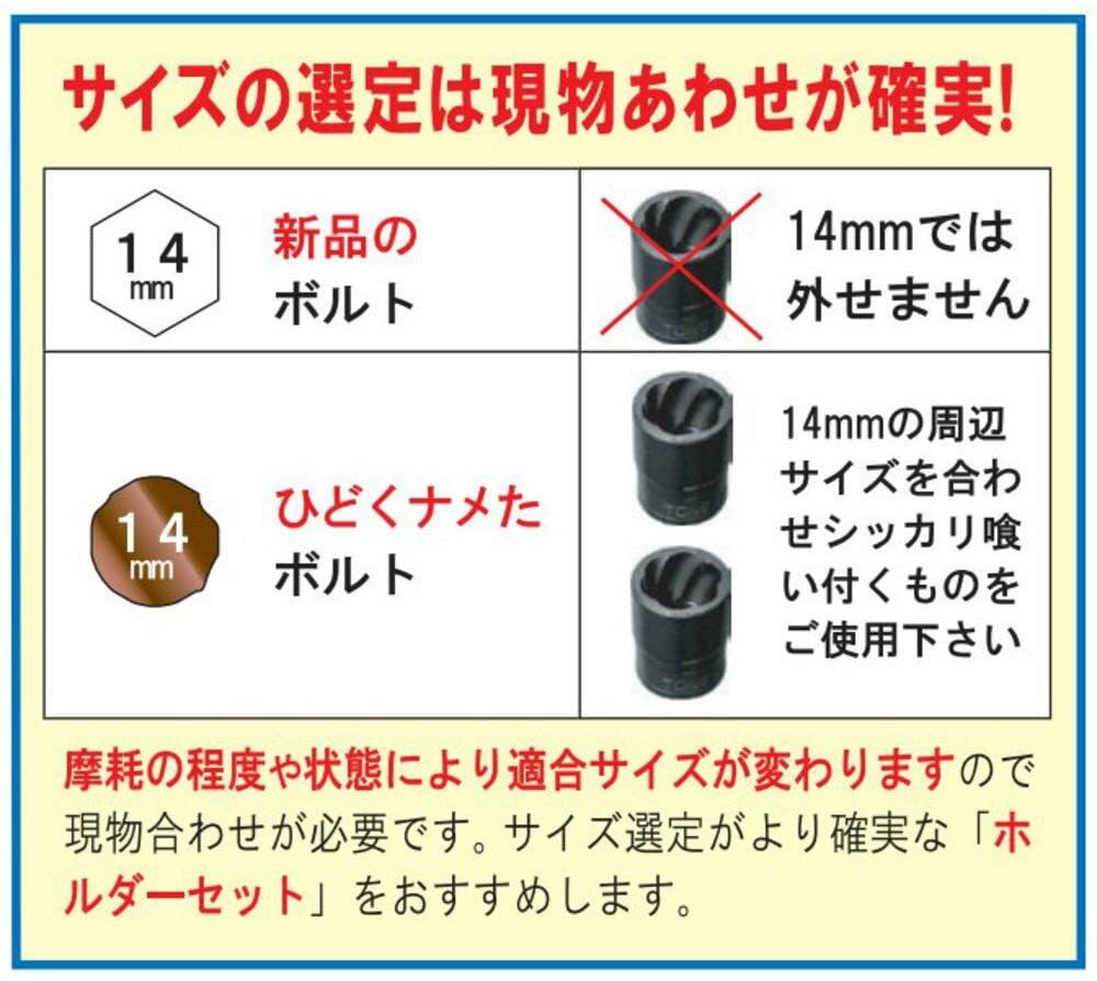 TONE 3/8" Drive Tornado Socket Set With Holder 7 Items HTR307 JAPAN | eBay