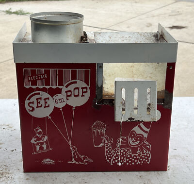 1960s Empire Toys See Em Pop Electric Popcorn Popper Red Vintage Mid ...