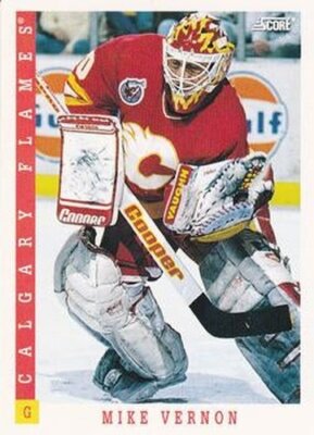 #43 Mike Vernon - Calgary Flames - 1993-94 Score Canadian Hockey | eBay