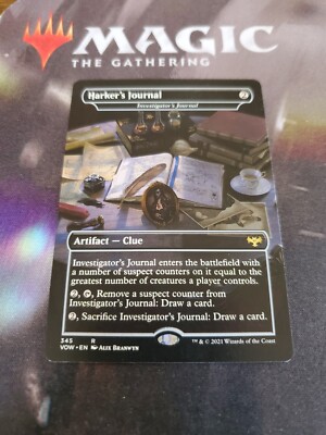 Mtg. 2x Harker's Journal. Borderless. Innistrad Crimson Vow. Nm | eBay