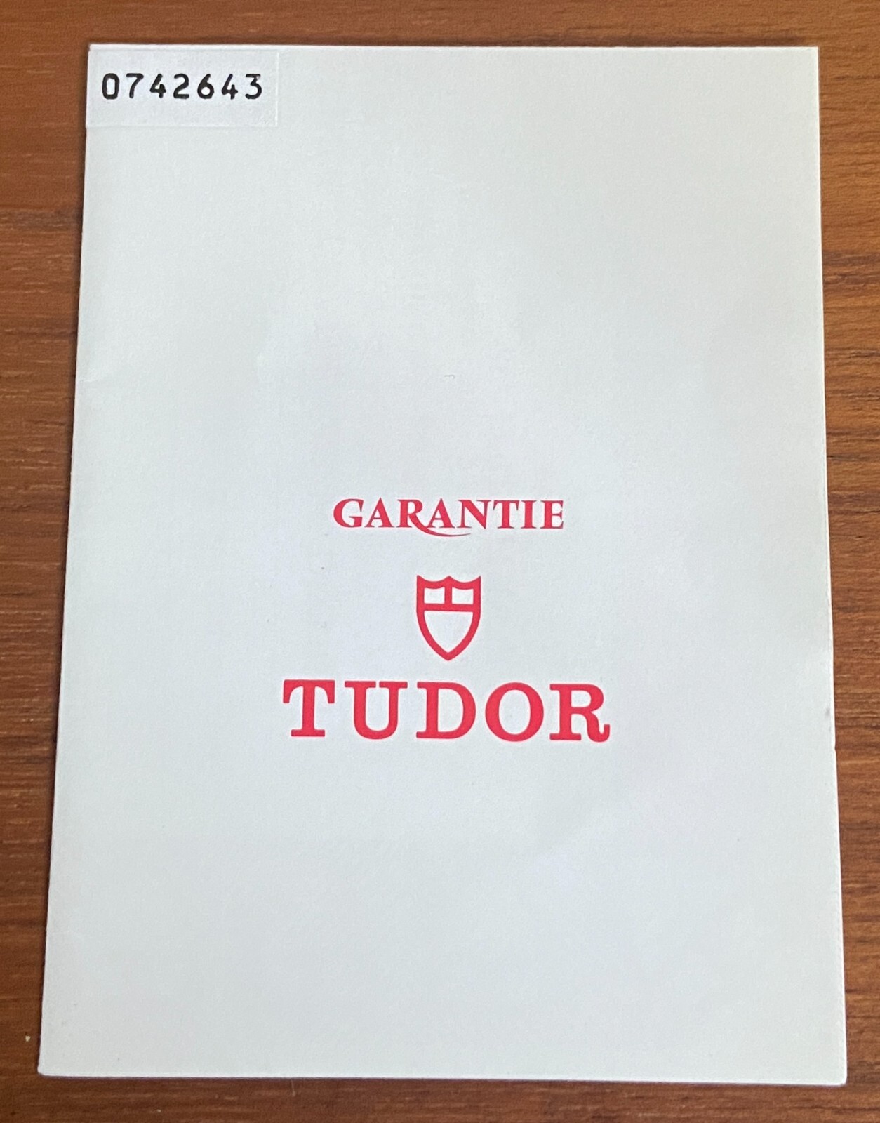 Tudor Warranty Certificate, Late 1970's Undated, Unstamped | eBay