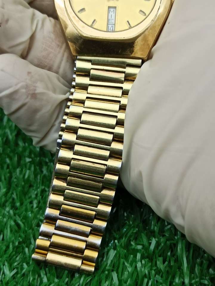 LUXURY VINTAGE RADO STAG GOLD AUTOMATIC WATCH SWISS MADE 70s MEN & RARE ...