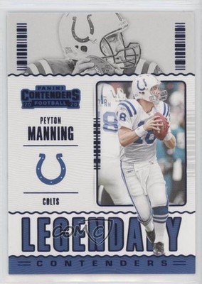 2020 Panini Contenders Legendary Contenders Sapphire Peyton Manning #LC-PMA HOF | eBay