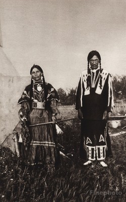 1925 Original Print CANADA Native Stoney Indian Alberta Tribe Nakoda ...