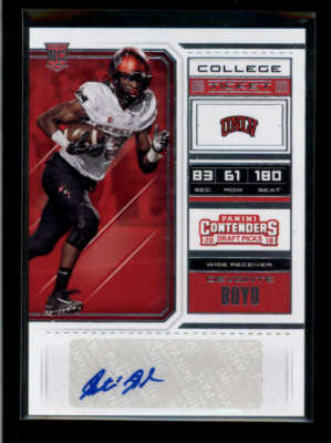 DEVONTE BOYD 2018 CONTENDERS DRAFT PICKS COLLEGE TICKET ROOKIE AUTO ...