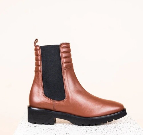 NIB A. Soliani Sienna Luggage Leather Boots Size 37 | eBay