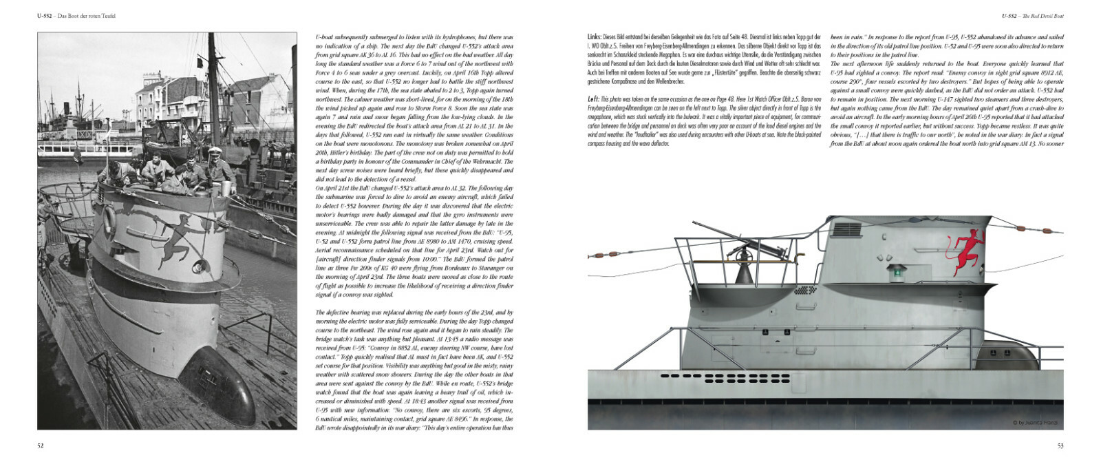 U-552 - The Red Devil Boat Its Operational History in Words and Images ...