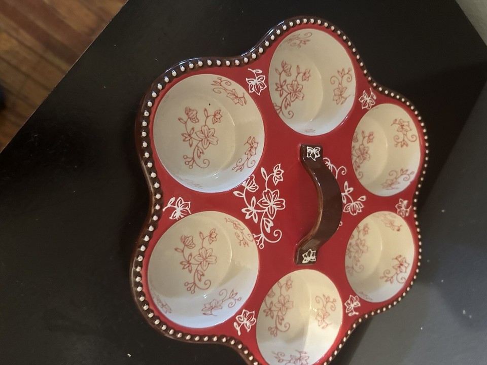 Temptations Tara Red Floral Lace Cupcake Carrier | eBay