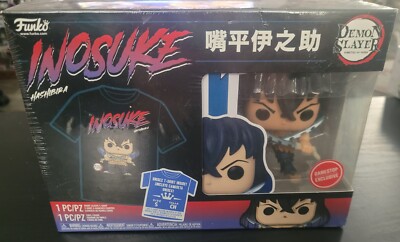 Funko Pop! GameStop Demon Slayer Inosuke Hashibira (Unmasked) & Tee ...