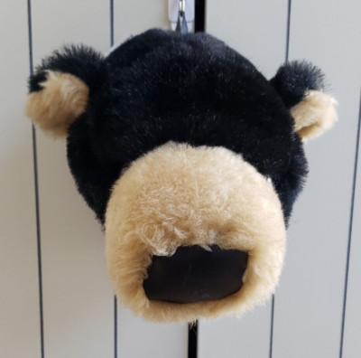 Dianne Shapiro Soft Sculpture Bear Head Plush Wall Mount Black Humane ...