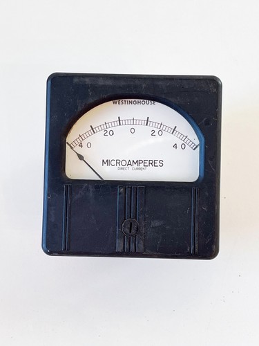 WESTINGHOUSE 0-50 Microamperes Panel Meter Gauge Direct Current RX-35 ...