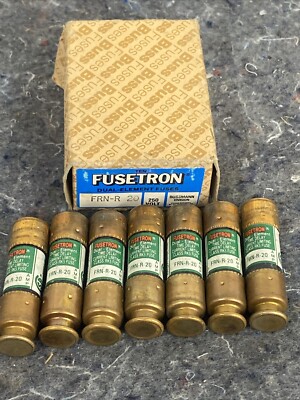 2PC Fusetron FRN-R-20 Dual Element Time Delay Current Limiting Fuse 20A ...