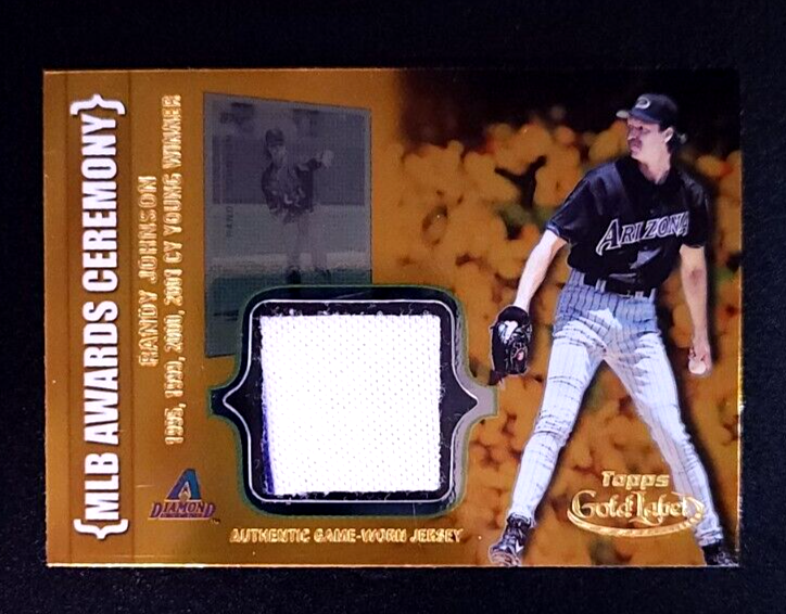 2002 Topps Gold Label - Mlb Awards Ceremony Relic Randy Johnson #ACR-RJ ...