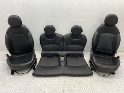 Mini Cooper Sport Seats Leather Punch Carbon Black T8E1 Heated 07-14 ...