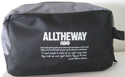 ALL THE WAY HBO 2016 PROMO LBJ BRYAN CRANSTON DOPP KIT TOILETRY BAG ...