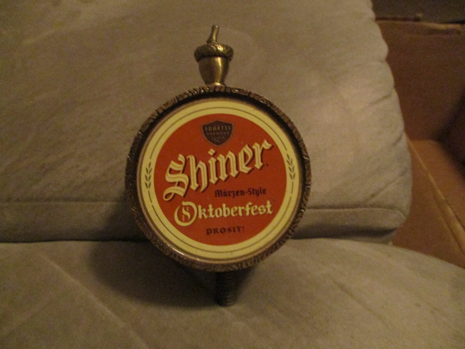 Shiner Beer Oktoberfest Tap Handle Topper - Acorn on Top & Double Sided ...