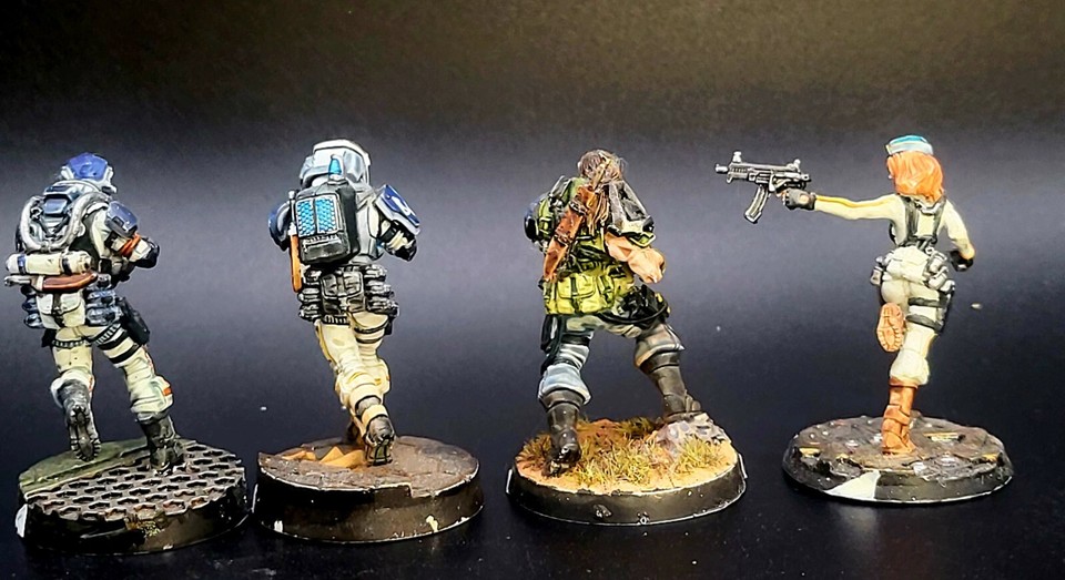 painted Ariadna Action Pack army full set Infinity collection miniature ...