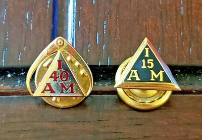 Vintage Gold Filled International Association of Machinists 15 and 40 ...