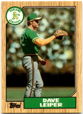 1987 Topps Tiffany Baseball Dave Leiper Oakland Athletics #441 | eBay