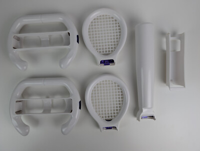 Nintendo Wii Sports Bundle Accessory Lot Baseball Bat Tennis Racket ...