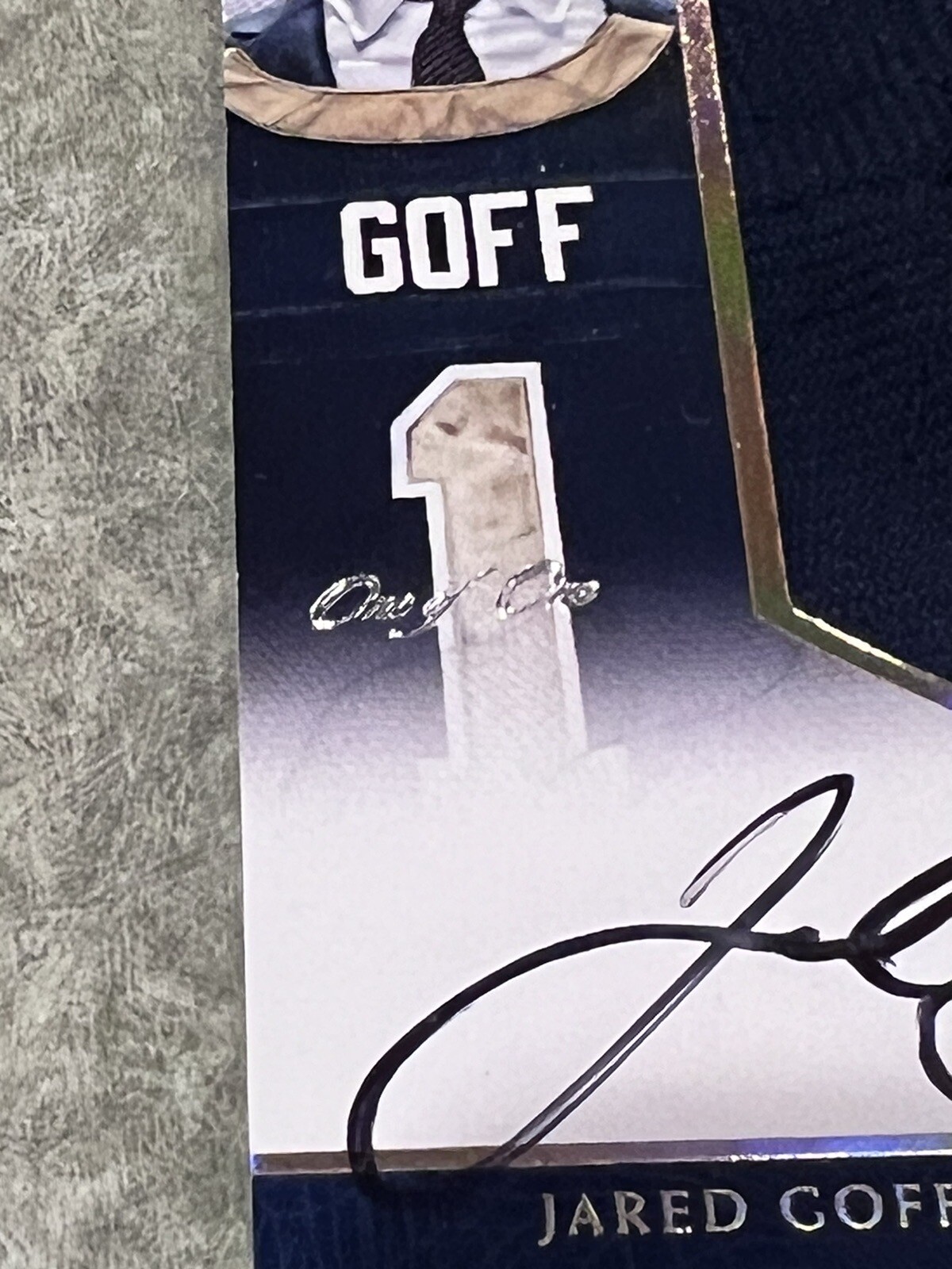2016 NATIONAL TREASURES HATS OFF JARED GOFF AUTOGRAPH SIGNATURE RC 1/1 ...