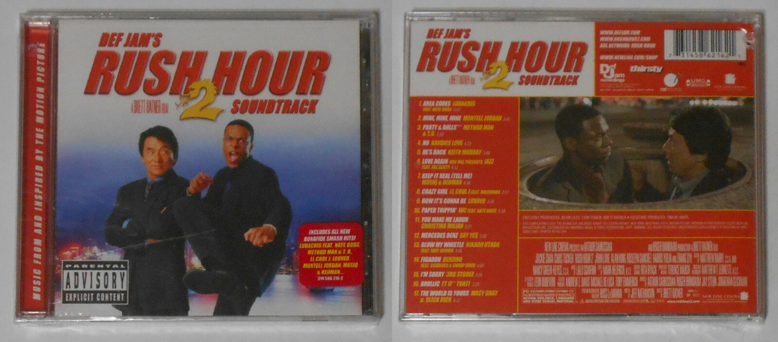 Rush Hour 2 Soundtrack Ludacris, Method Man, LL Cool J, Benzino sealed ...