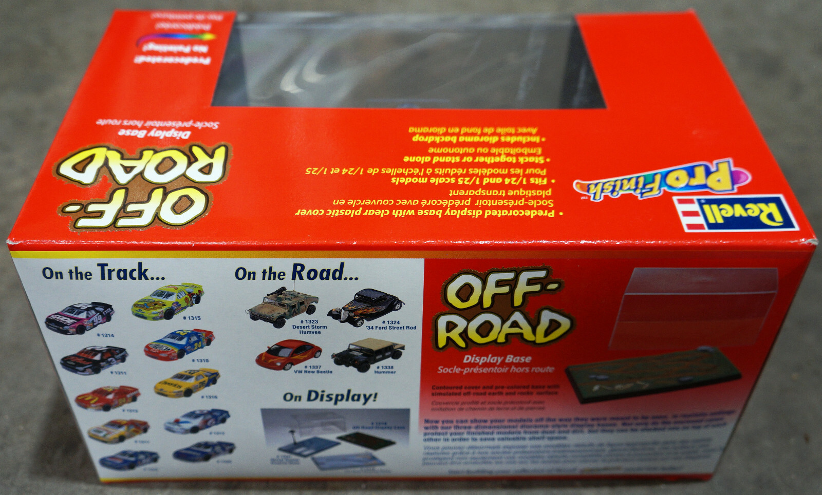 REVELL PRO FINISH OFF-ROAD DISPLAY CASE CLEAR PLASTIC FITS 1/24-1/25 ...